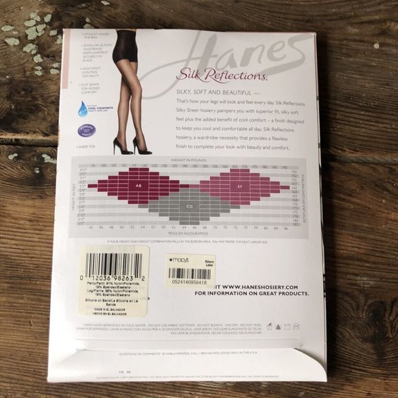 Hanes | Accessories | Hanes Silk Reflection High Waist Control Top ...